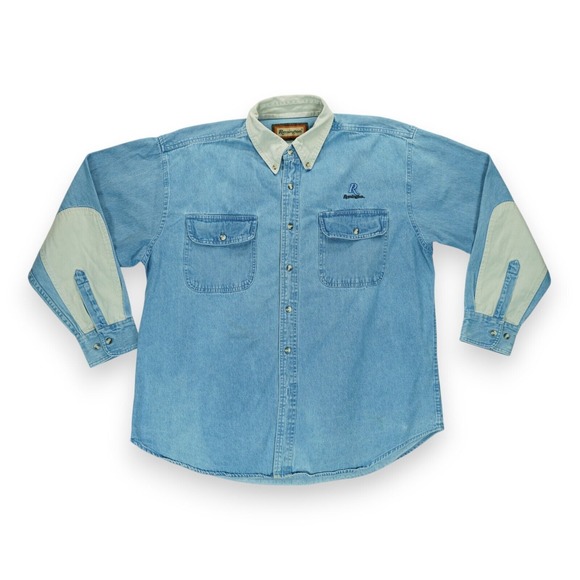 Remington | Shirts | Vintage Remington Denim Jean Hunting Shirt Mens ...